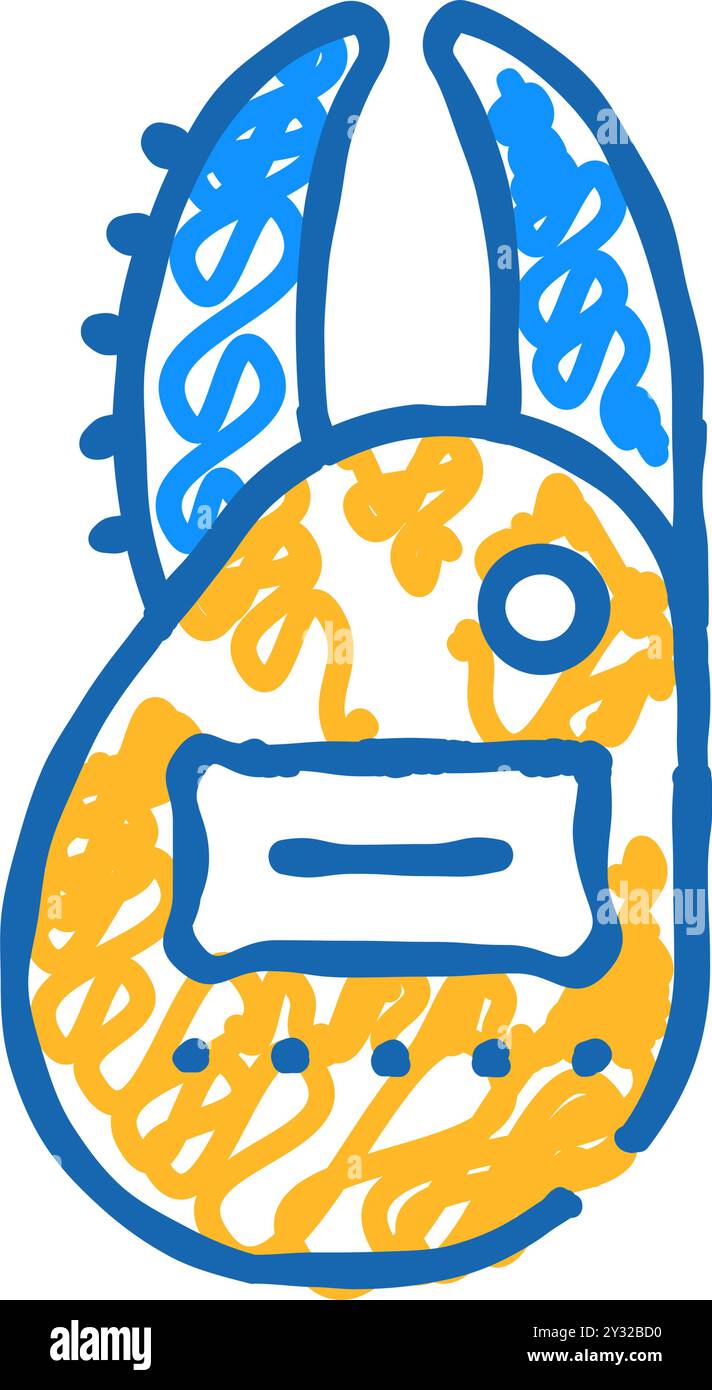 body fat percentage meter device icon doodle illustration Stock Vector ...