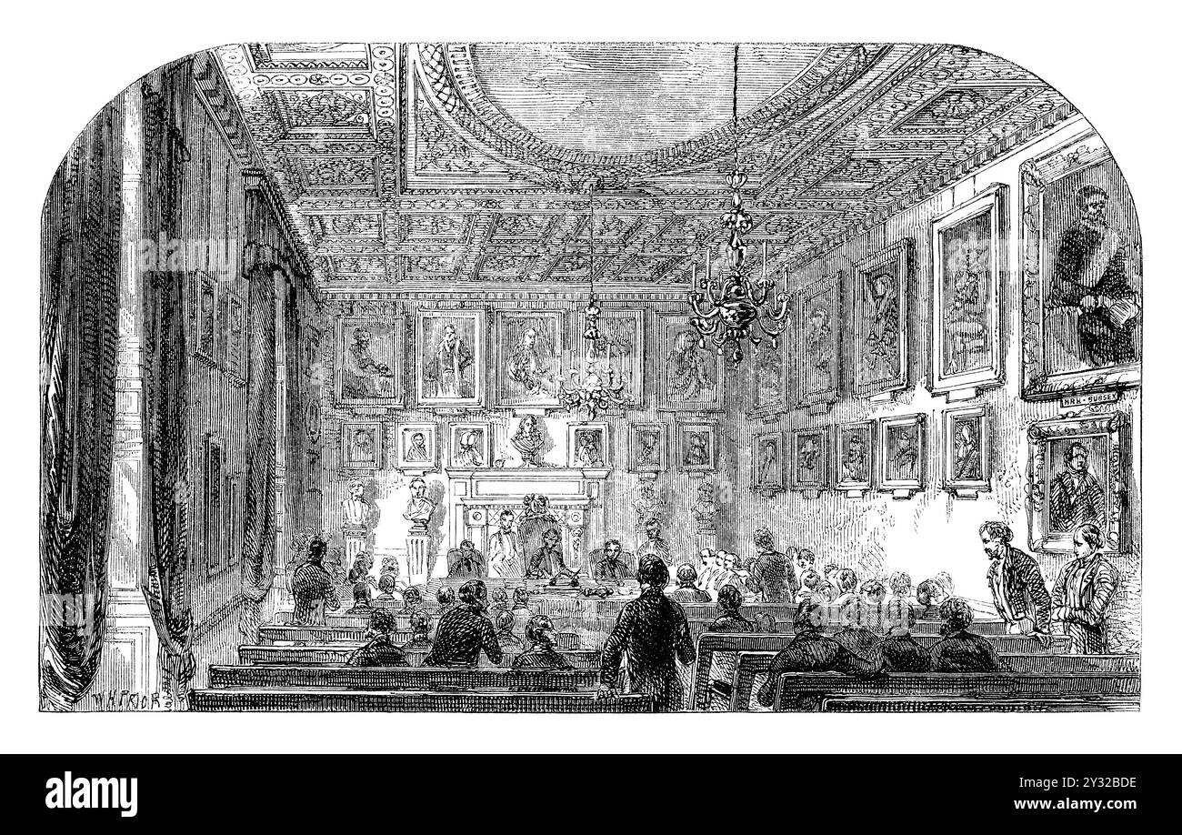 Science academy engraving Black and White Stock Photos & Images - Alamy