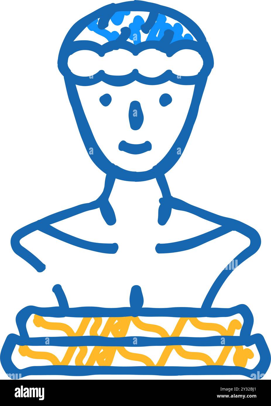 statue museum exhibit icon doodle illustration Stock Vector Image & Art ...