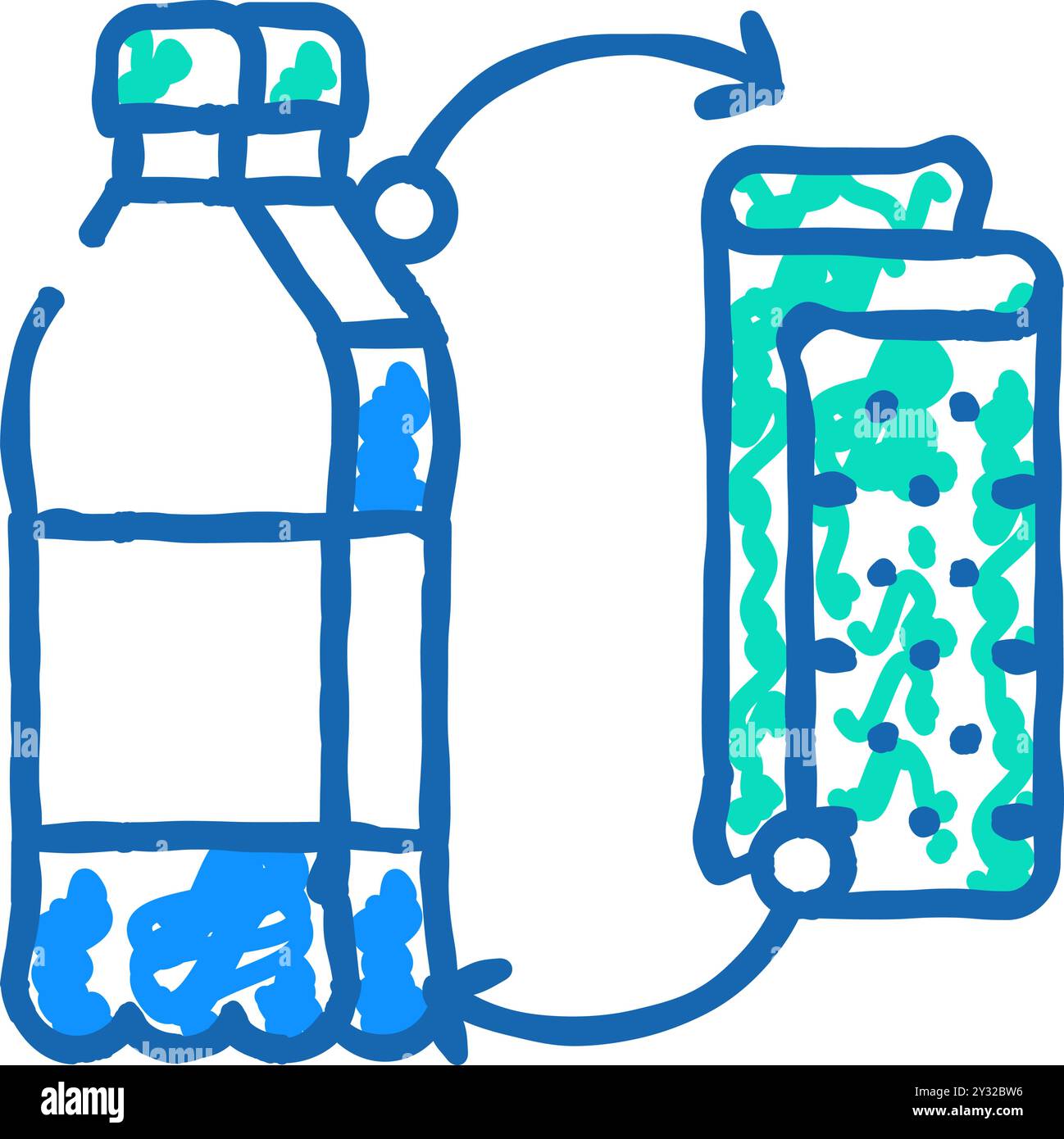 recycling and reuse icon doodle illustration Stock Vector Image & Art ...