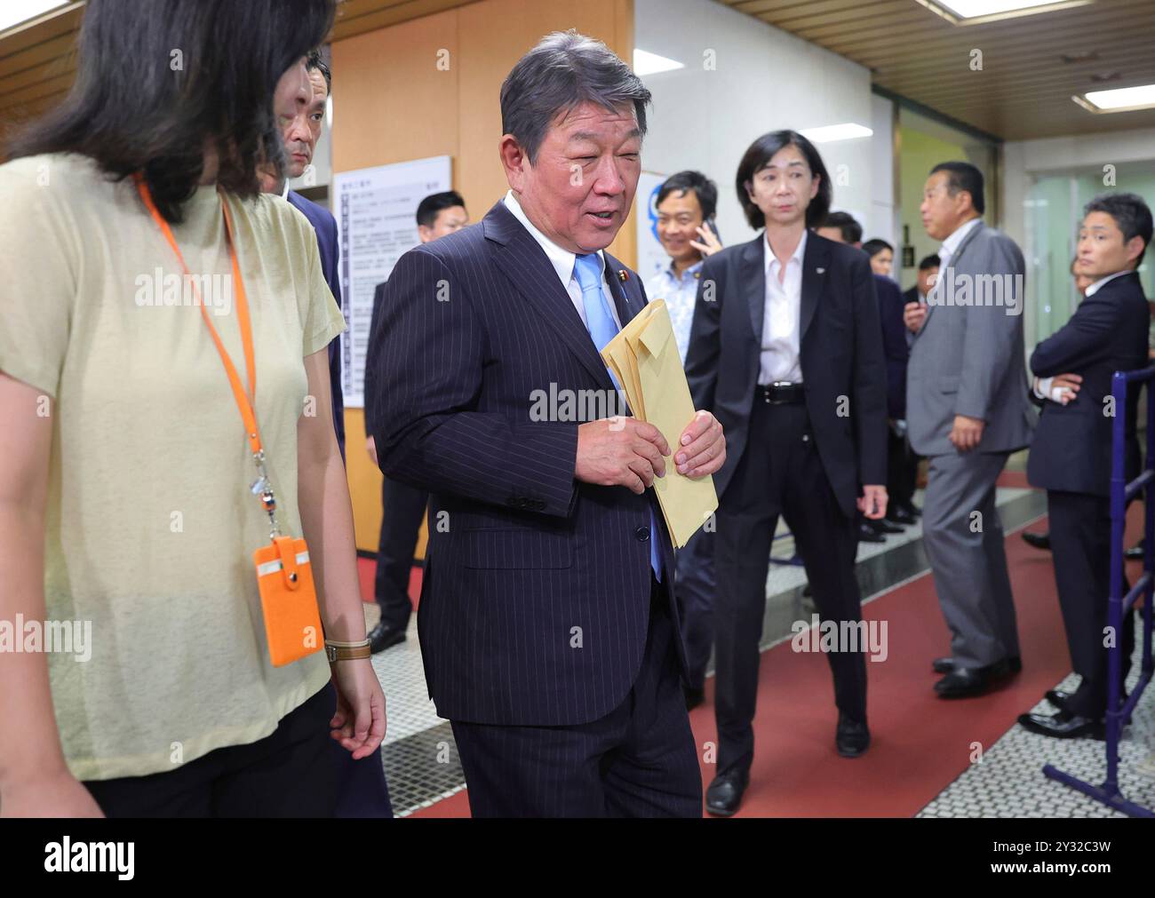 Toshimitsu MOTEGI of the Secretary General of the Japan Liberal ...
