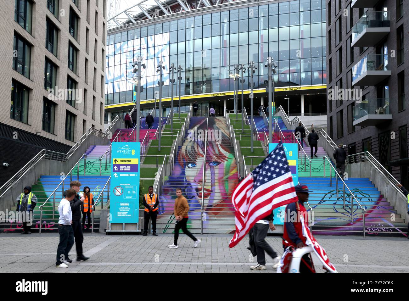 The 'Swifty Steps' at Wembley Stadium, as the Spanish Steps have been ...