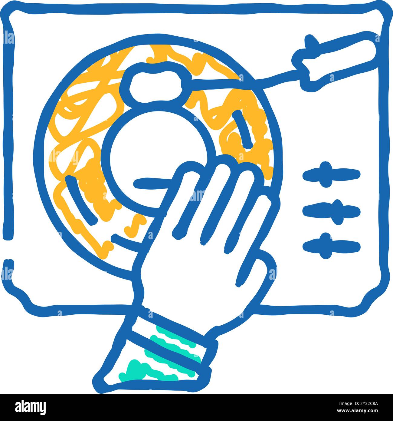 dj turntable flat icon doodle illustration Stock Vector Image & Art - Alamy