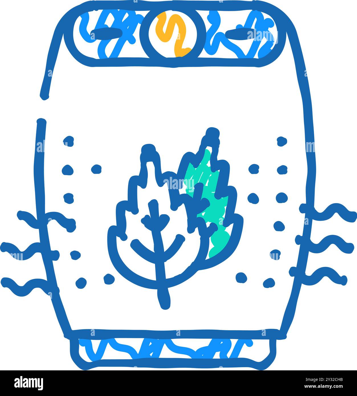 aroma adding air filter icon doodle illustration Stock Vector Image ...