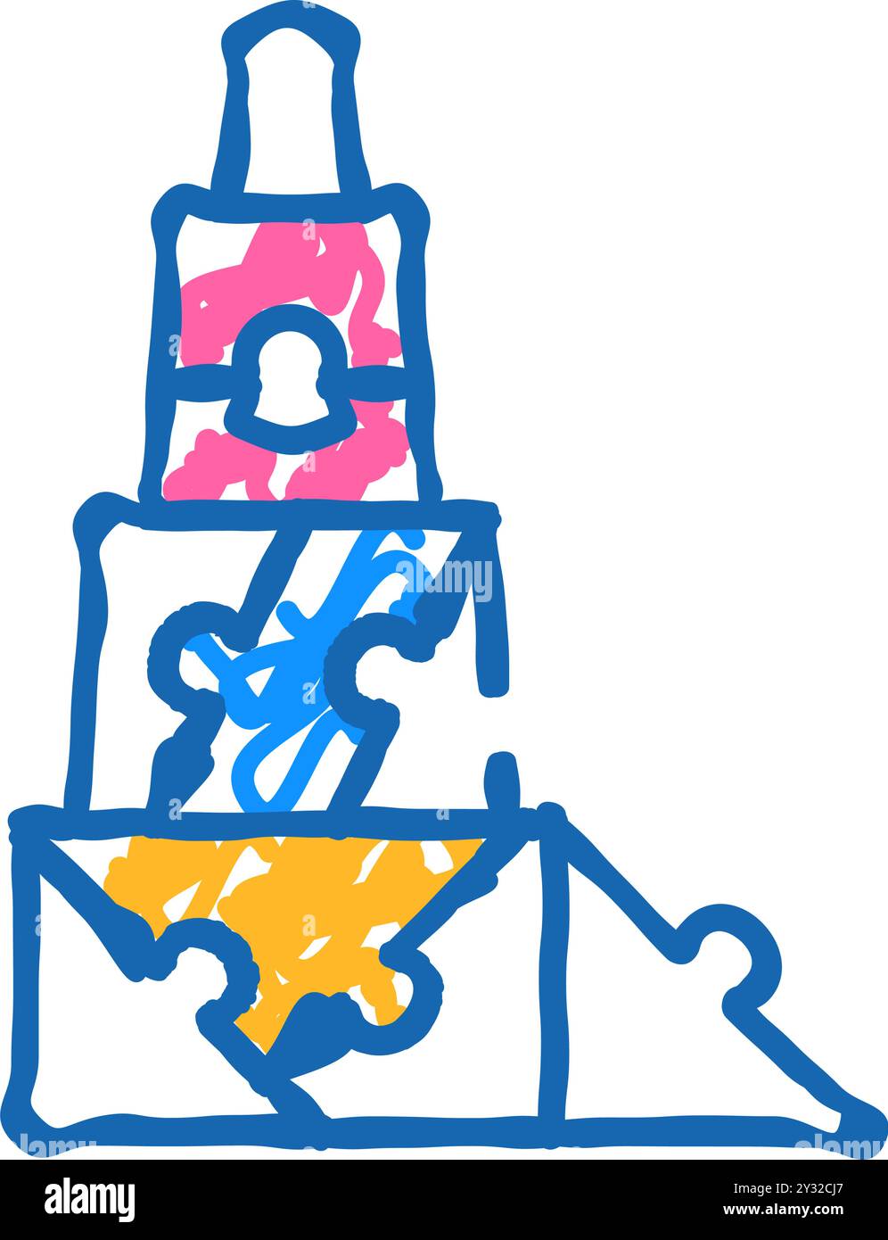 Magnetic constructor toy Stock Vector Images - Alamy