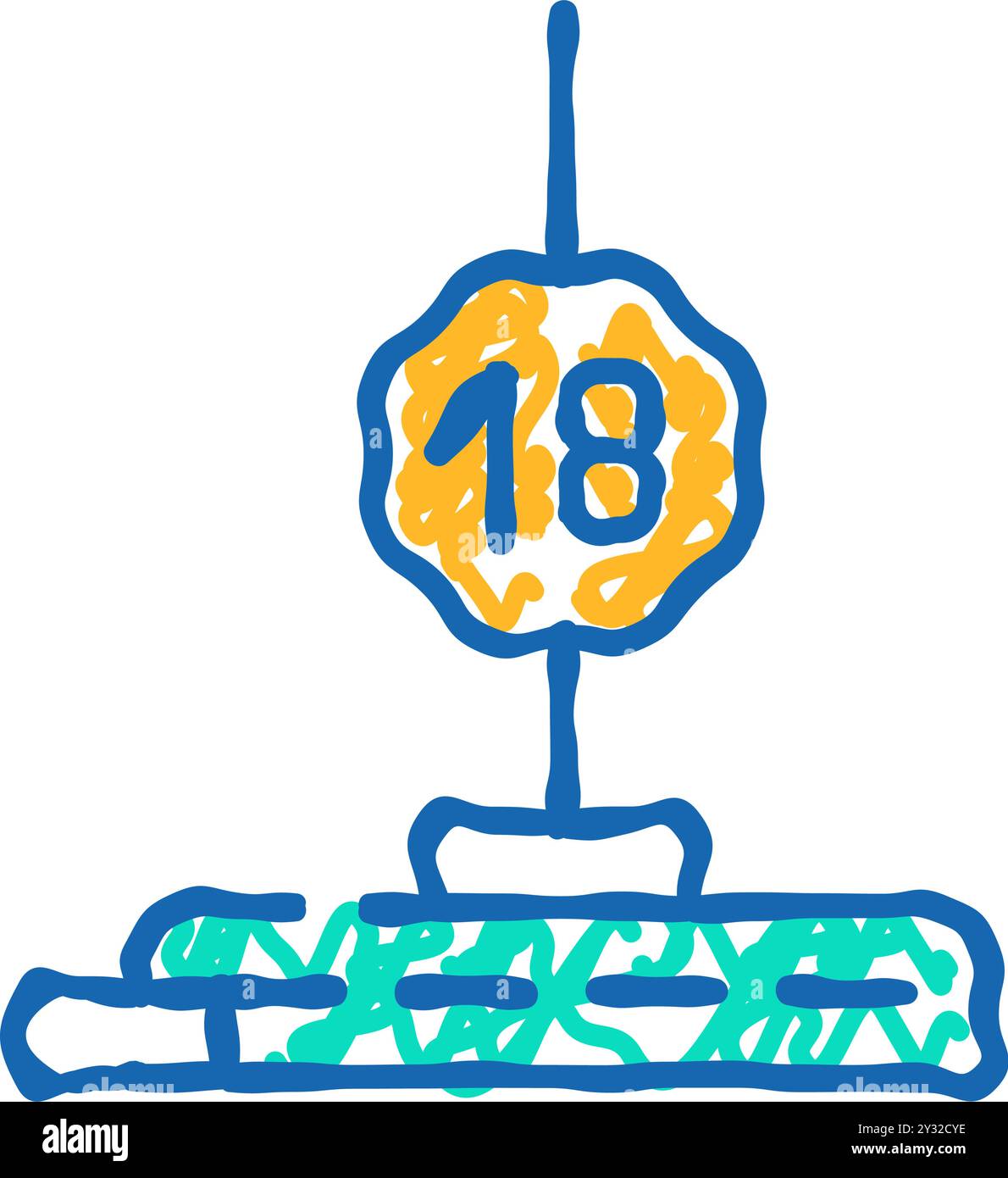 pylon for striptease icon doodle illustration Stock Vector Image & Art ...