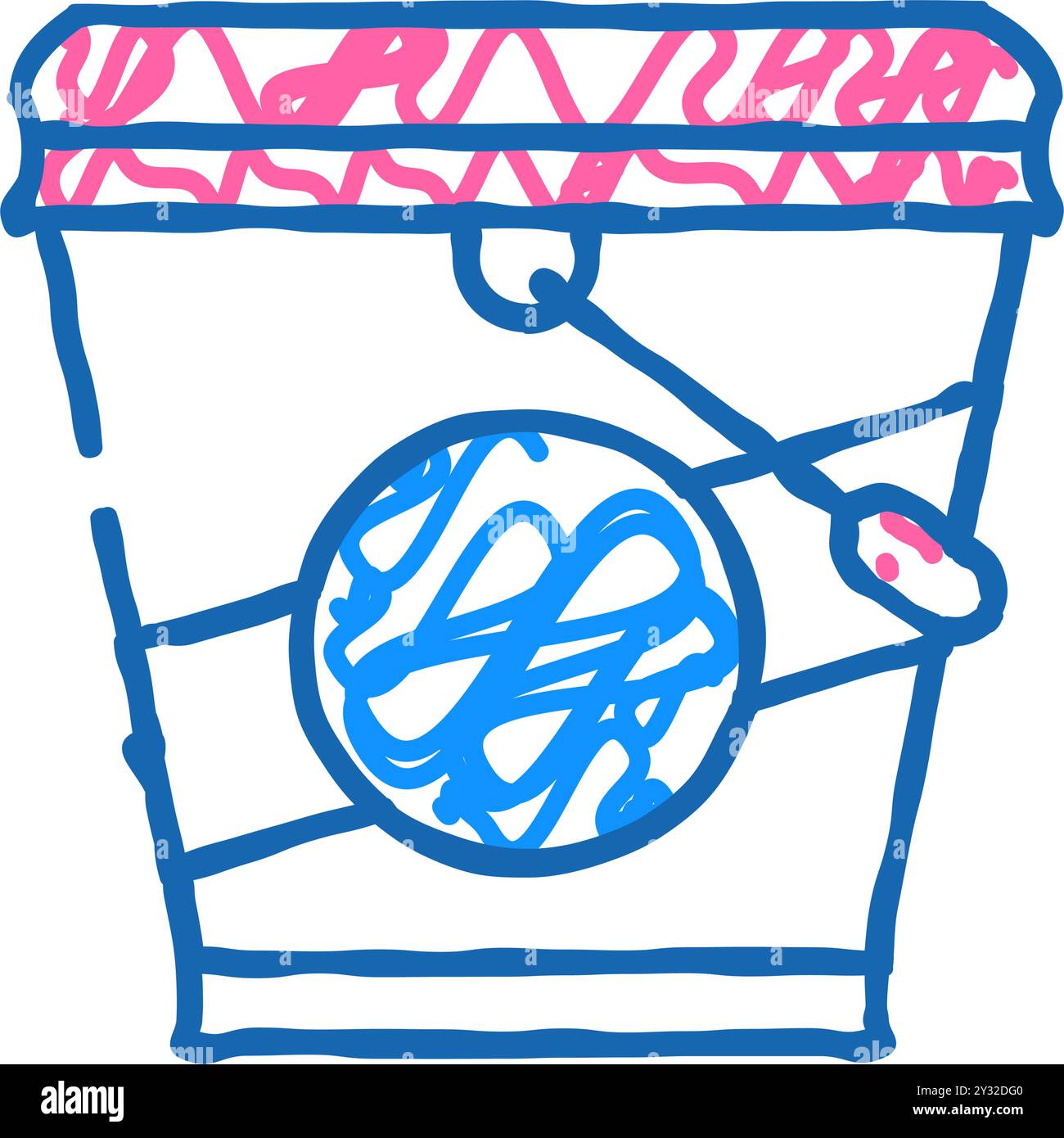 ice cream bucket icon doodle illustration Stock Vector Image & Art - Alamy