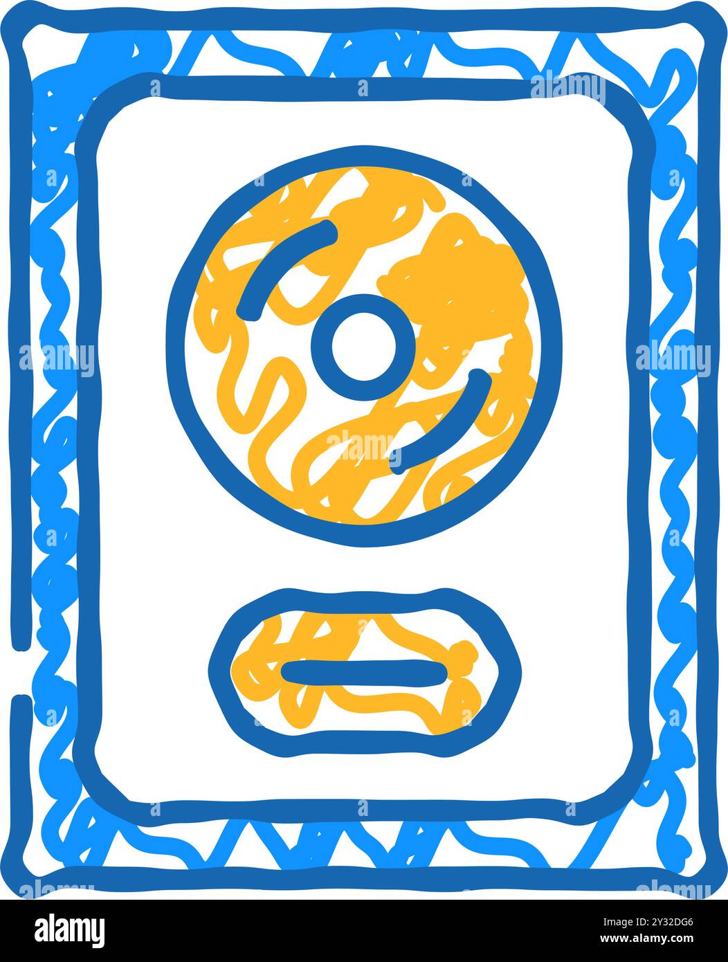 gold disc flat icon doodle illustration Stock Vector Image & Art - Alamy