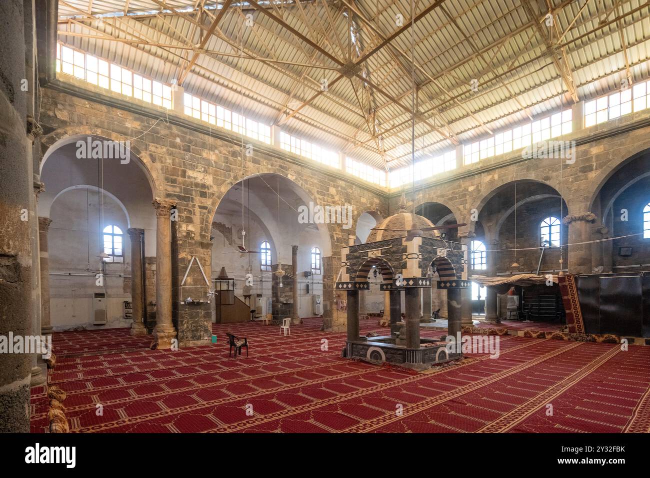 interior, Mosque of Umar, Bosra, Hauran, Syria Stock Photo - Alamy