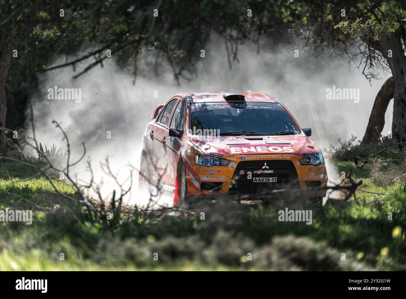 Anogyra, Limassol District, Cyprus - January 29, 2023: Mitsubishi ...