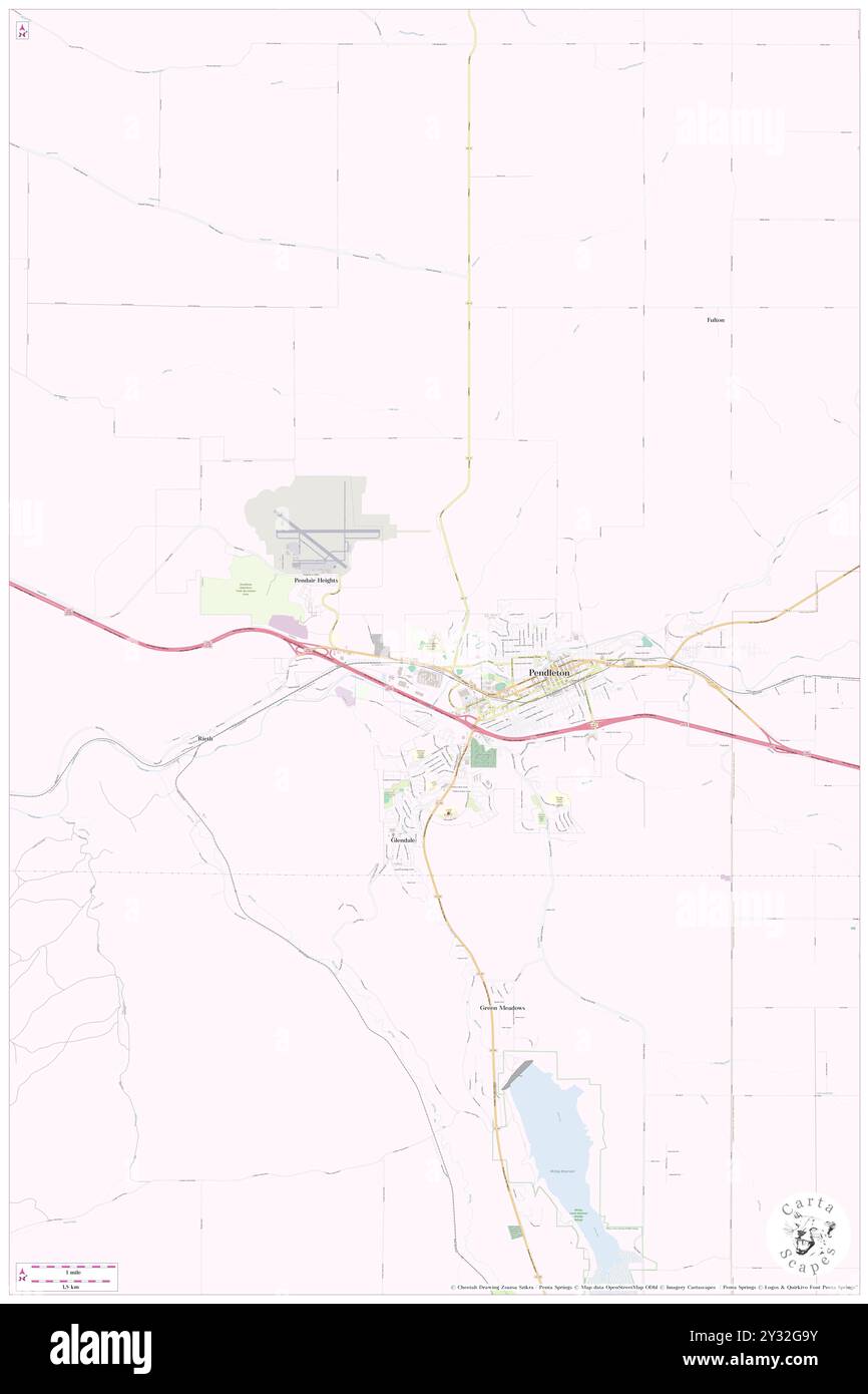 Pendleton county map hi-res stock photography and images - Alamy