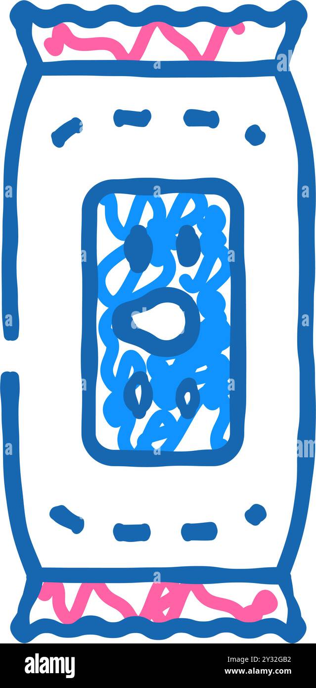 wet wipes package icon doodle illustration Stock Vector Image & Art - Alamy