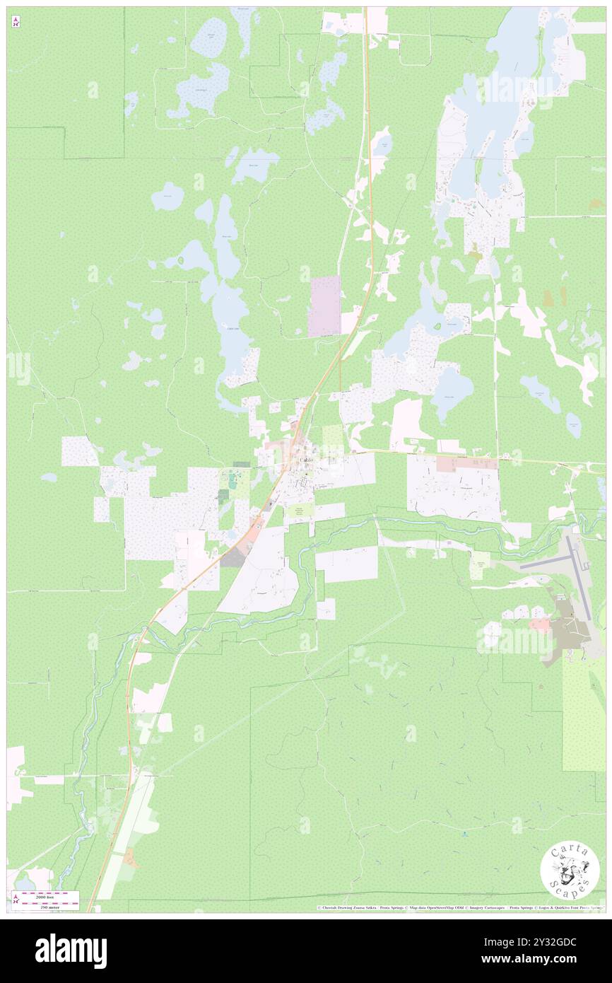 Map of cable wisconsin Cut Out Stock Images & Pictures - Alamy