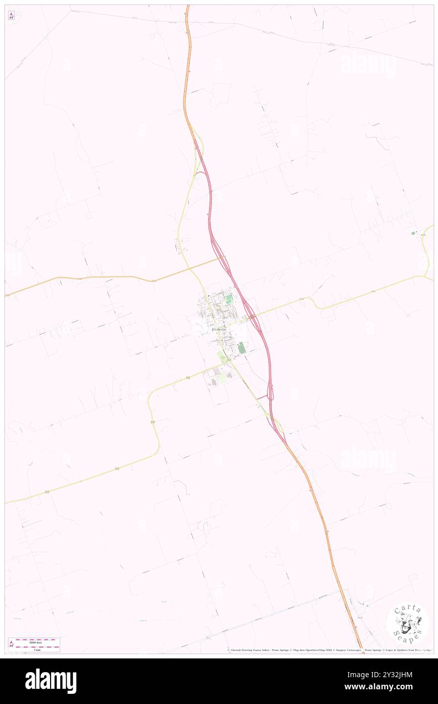 Florence texas map Cut Out Stock Images & Pictures - Alamy