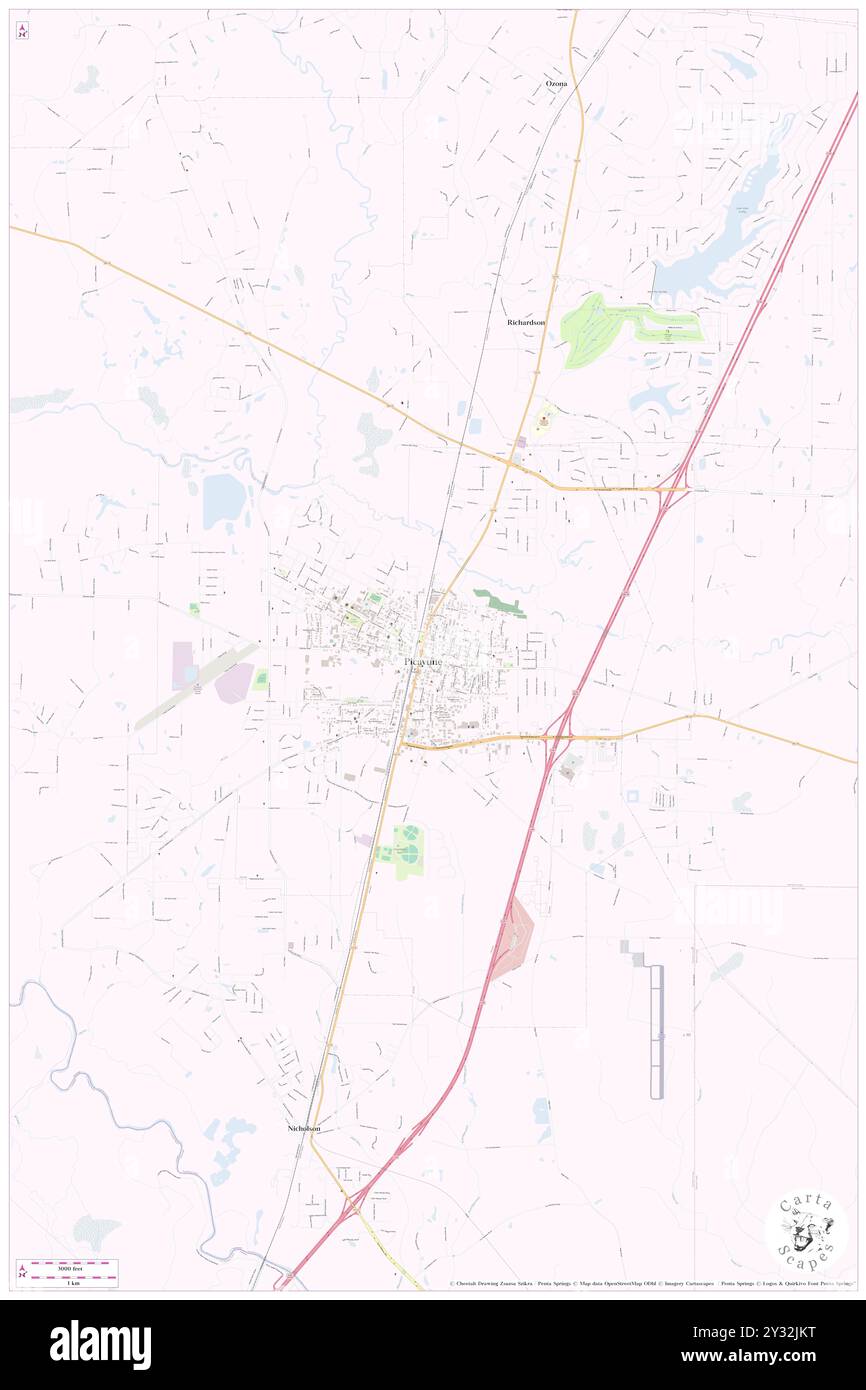 Picayune map Cut Out Stock Images & Pictures - Alamy