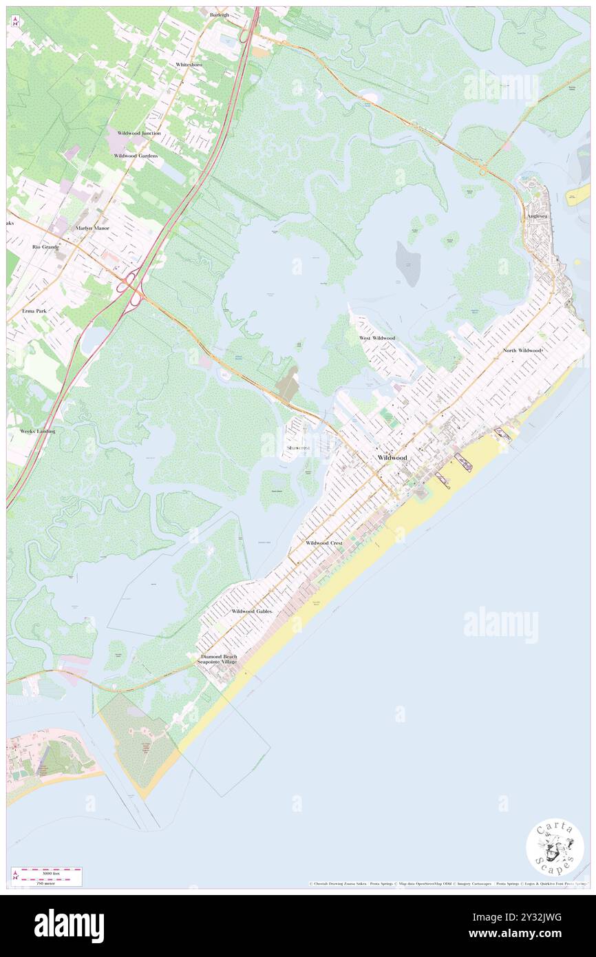 Map of cape may hi-res stock photography and images - Alamy
