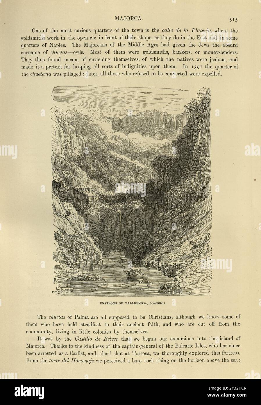 History of Spain, Scene in the environs of Valldemosa, Majorca, Gustave ...
