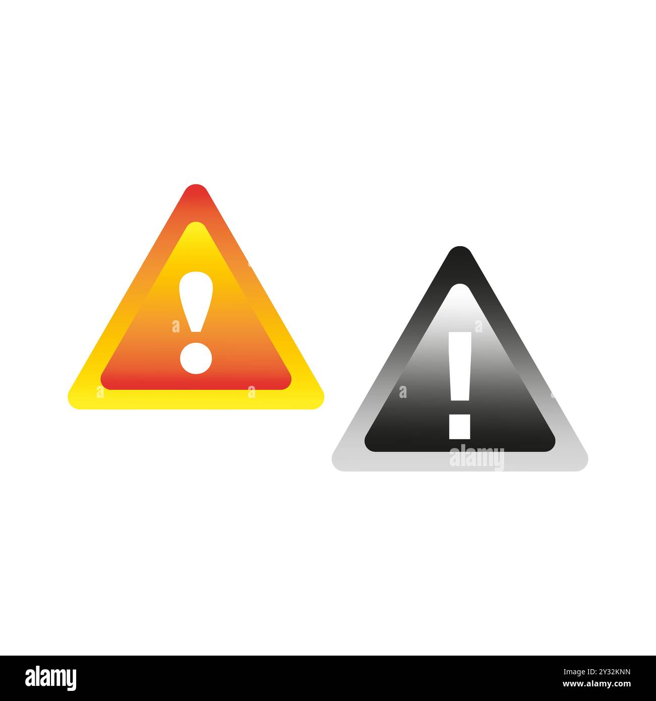 Bold warning sign caution alertness Stock Vector Images - Alamy