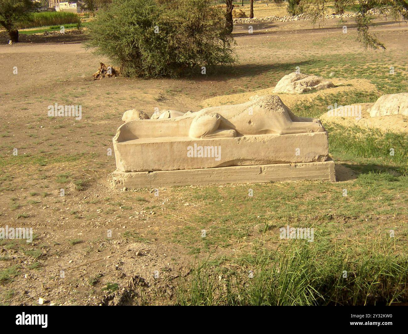 Egypt, Luxor West bank, Kom el Hettan, the million years temple of ...