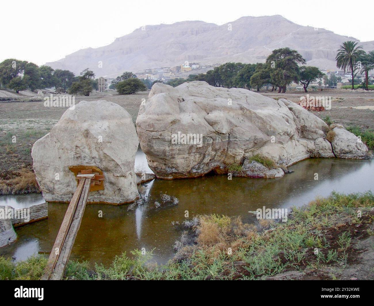 Egypt, Luxor, Kom el Hettan, the million years temple of Amenhotep 3 ...