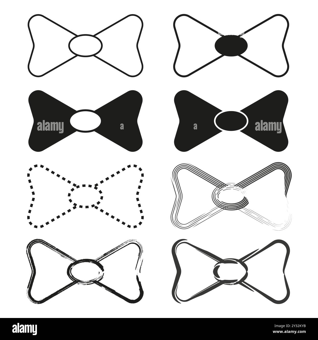 Bow tie vector designs hi-res stock photography and images - Alamy