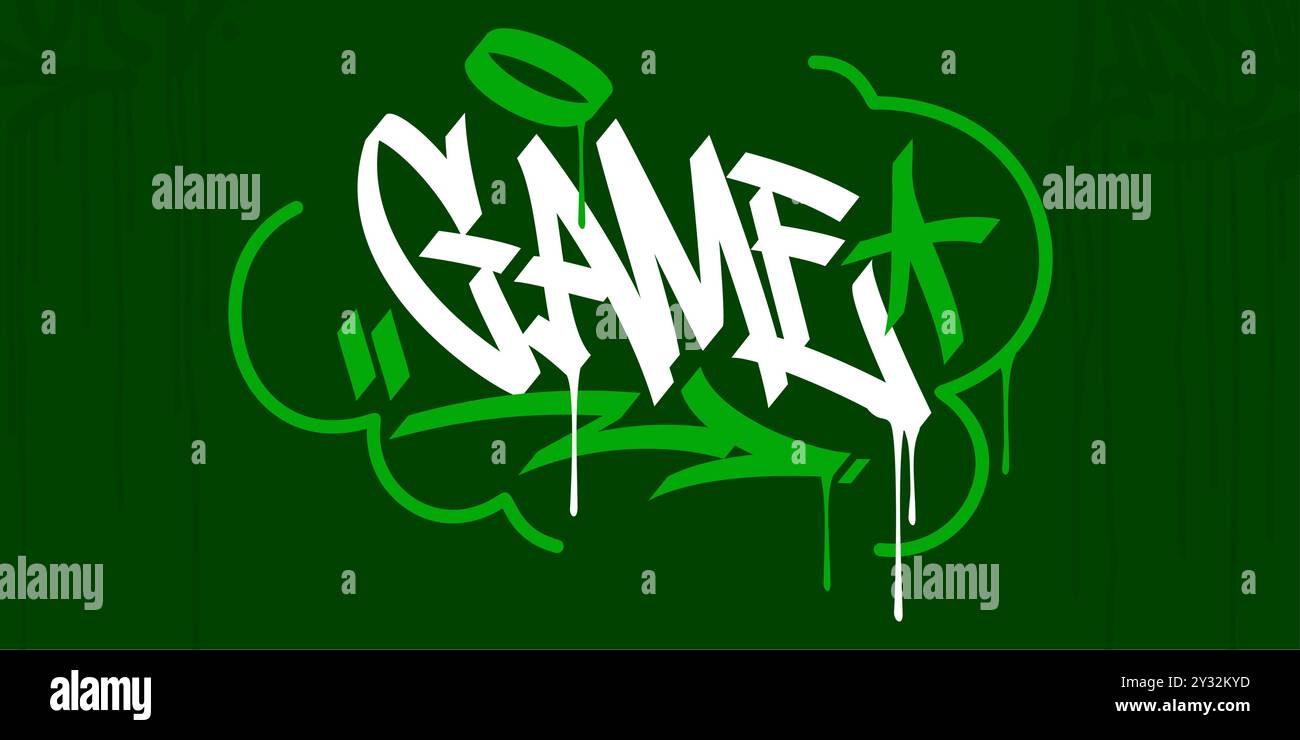 Trendy Word Game Abstract Hip Hop Hand Written Graffiti Urban Style ...