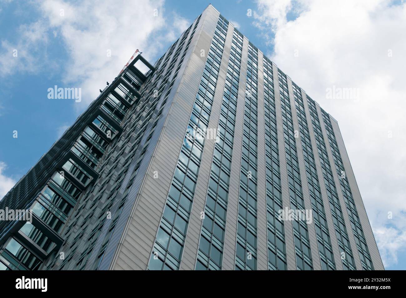 Modern architecture of glass and concrete. Business center. Office ...