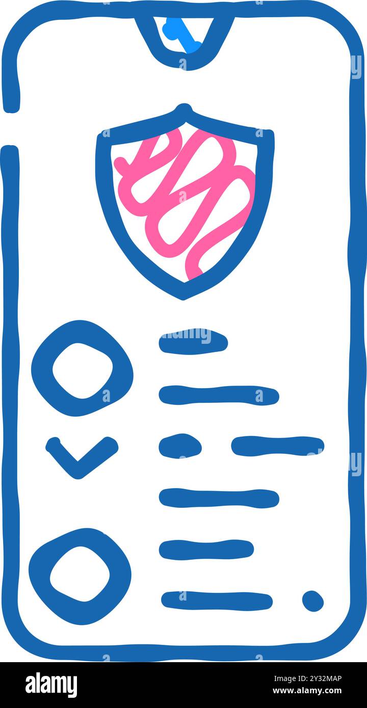 data access icon doodle illustration Stock Vector Image & Art - Alamy