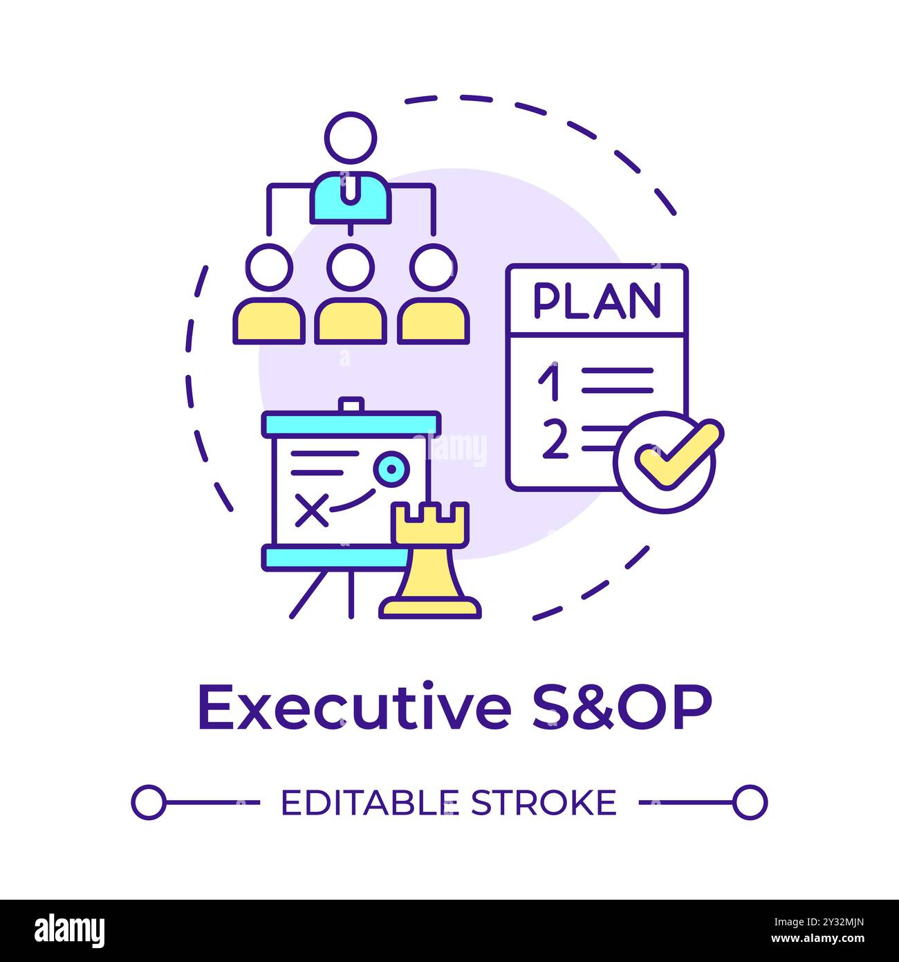 Executive SOP multi color concept icon Stock Vector Image & Art - Alamy