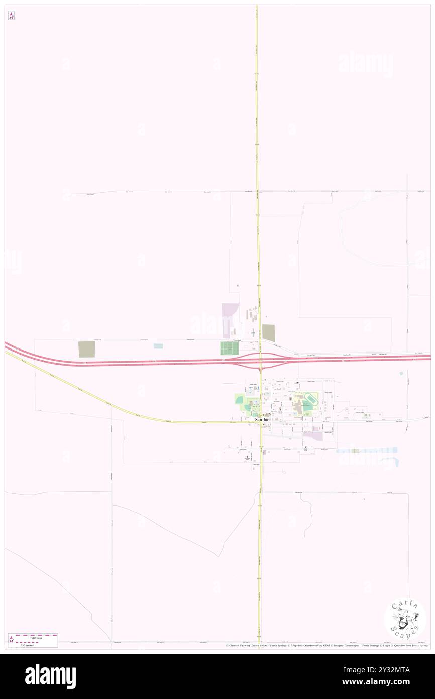 Quay county map hi-res stock photography and images - Alamy