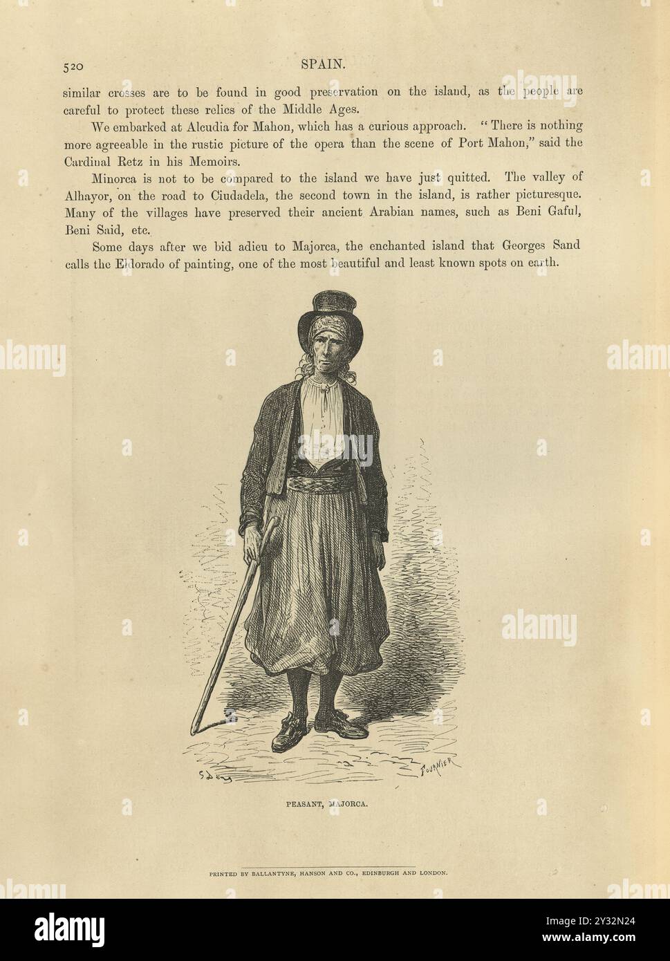 History of Spain, Peasant man of Majorca in tradtional costume, 19th ...
