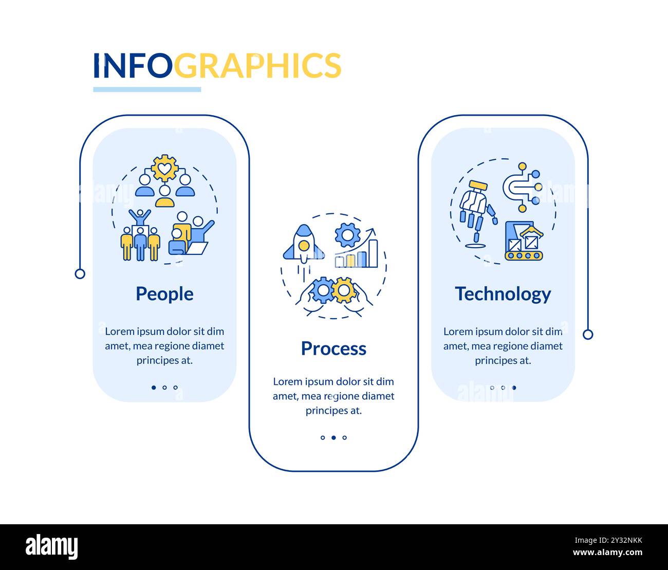 PPT framework blue rectangle infographic template Stock Vector Image & Art - Alamy