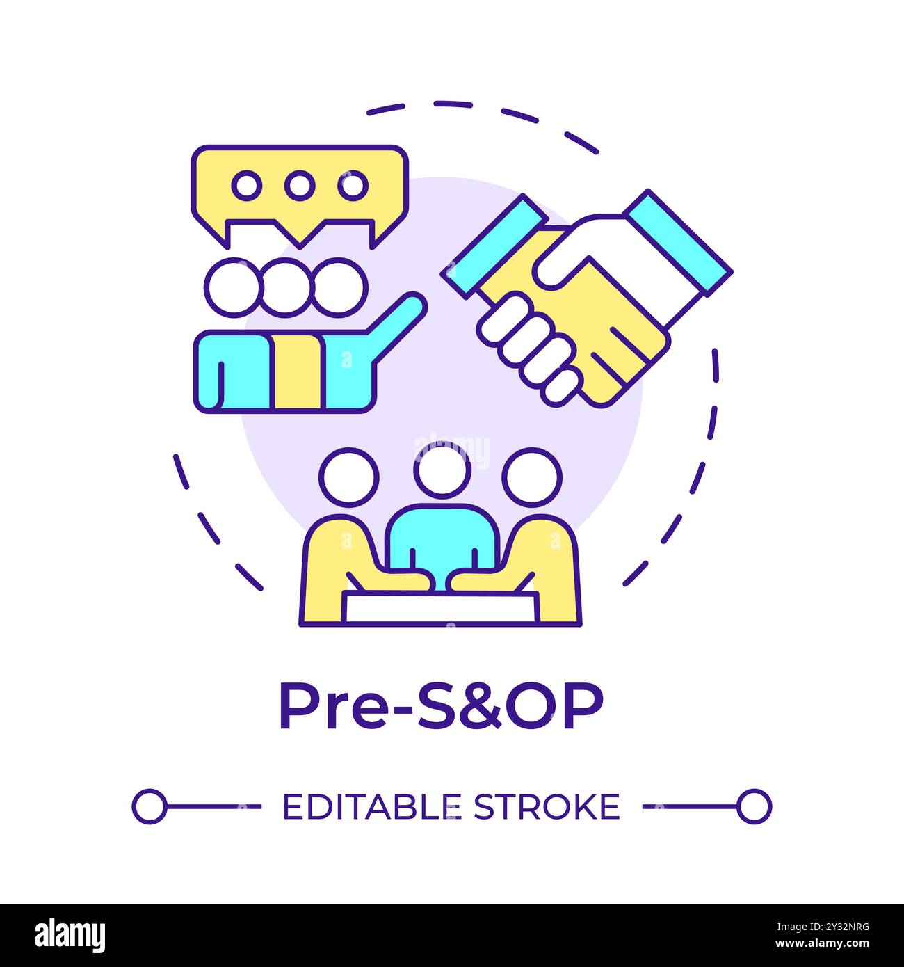 Pre-SOP multi color concept icon Stock Vector Image & Art - Alamy