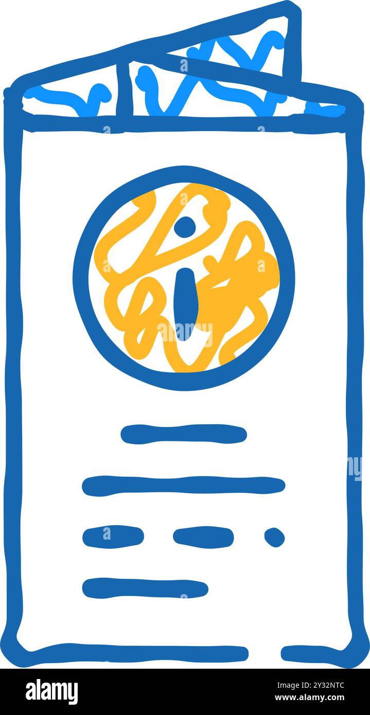 information booklet icon doodle illustration Stock Vector Image & Art ...