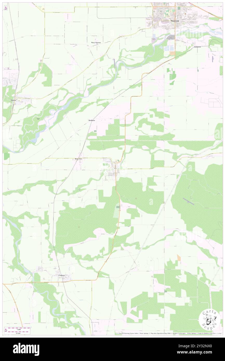 Linn oregon map Cut Out Stock Images & Pictures - Alamy