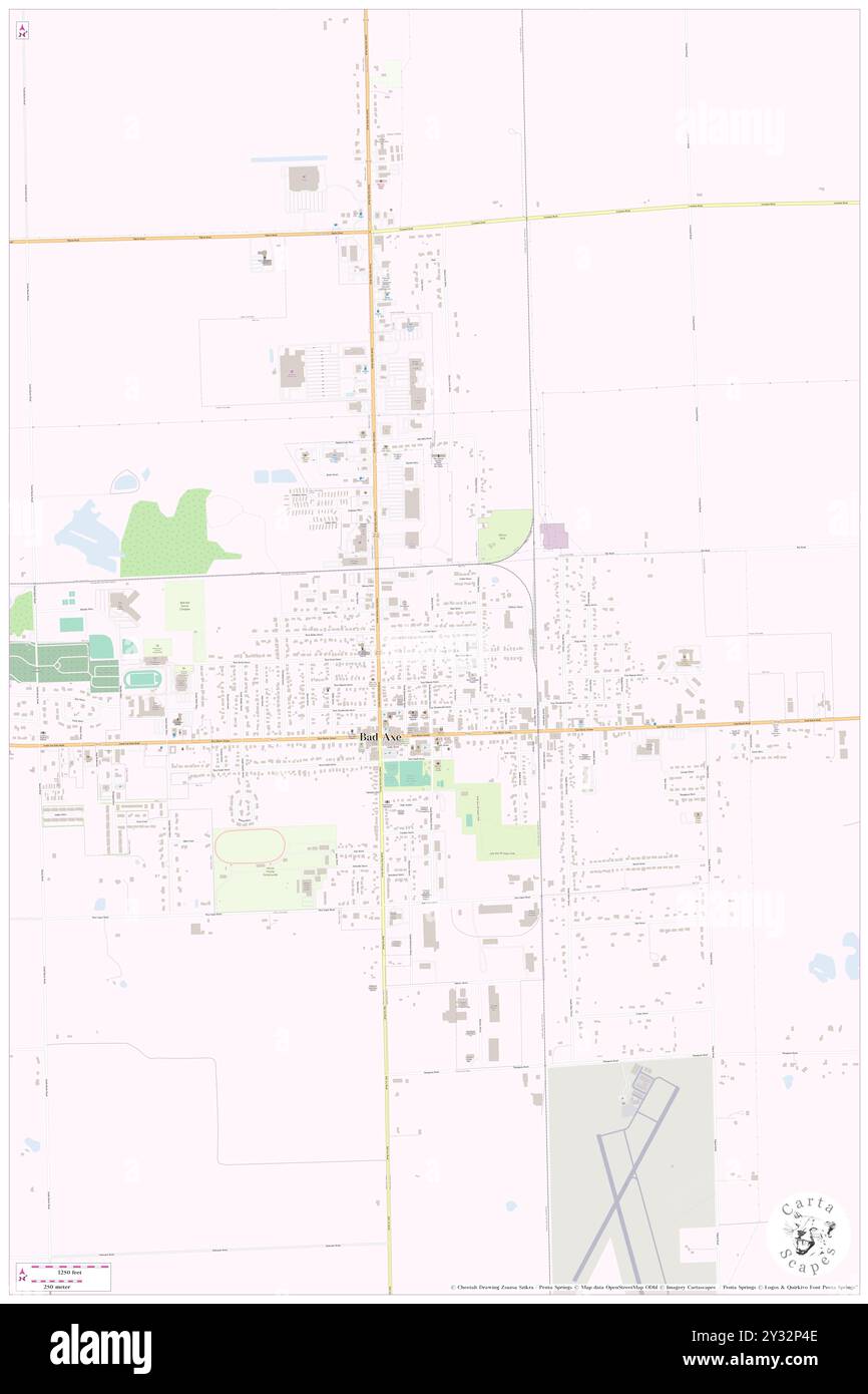 Bad axe michigan map Cut Out Stock Images & Pictures - Alamy