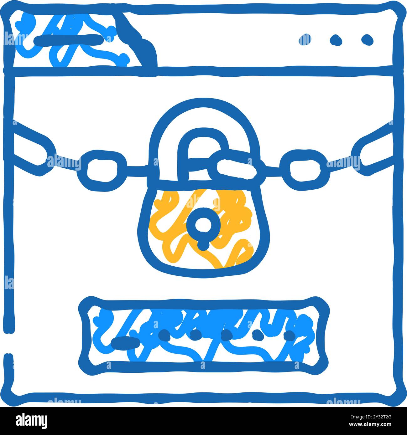 password lock icon doodle illustration Stock Vector Image & Art - Alamy