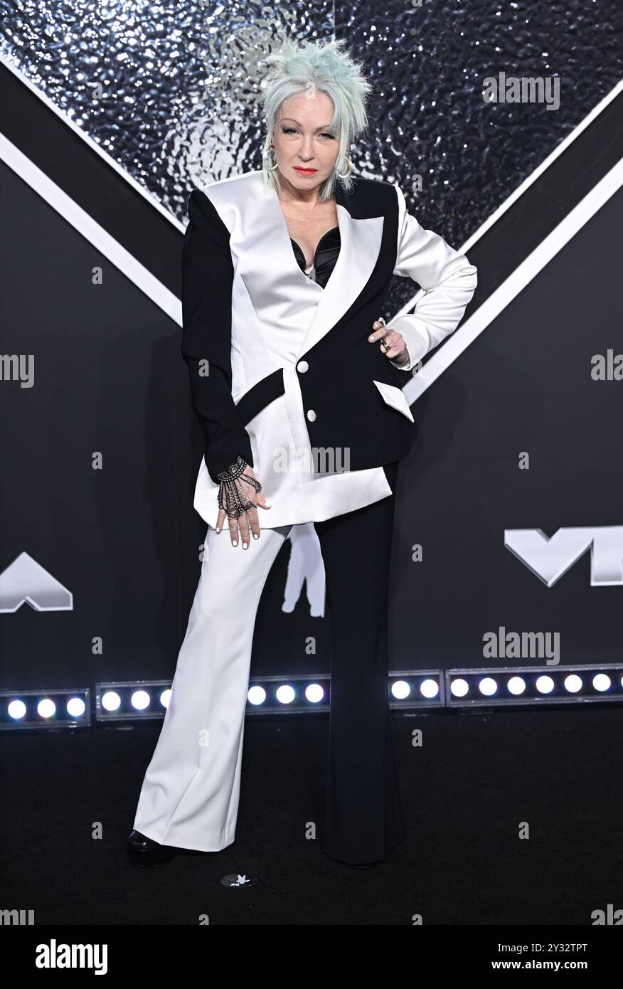 New York, USA. September 11th, 2024. Cyndi Lauper arriving at the MTV ...