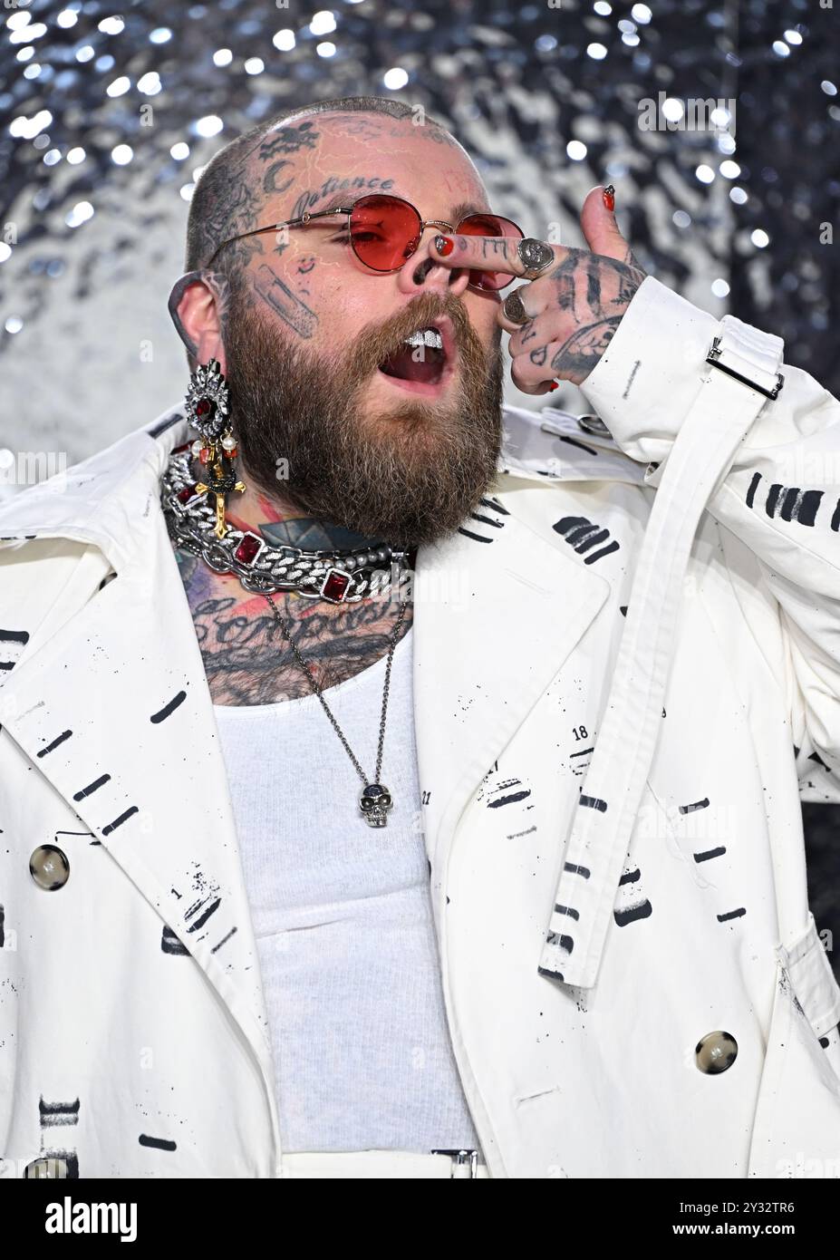 New York, USA. September 11th, 2024. Teddy Swims arriving at the MTV ...