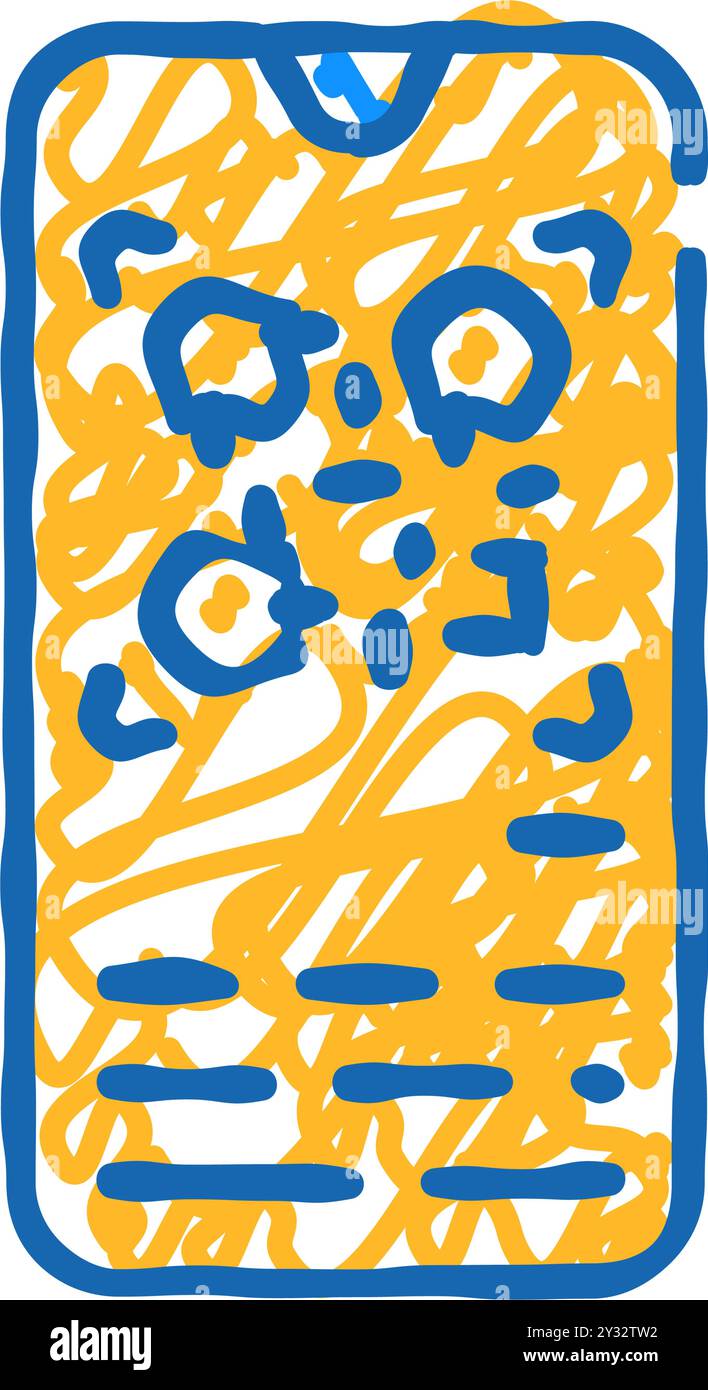 qr scanner icon doodle illustration Stock Vector Image & Art - Alamy