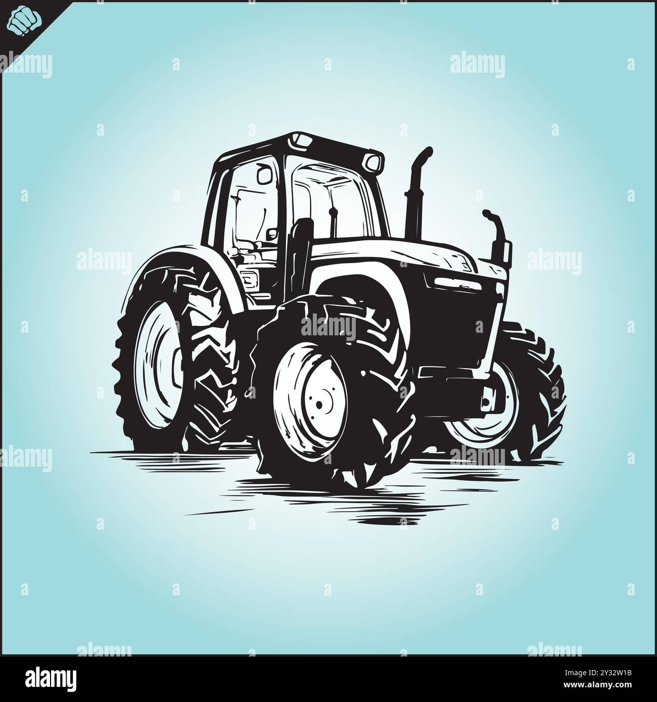 Tracktor vector vectors hi-res stock photography and images - Alamy
