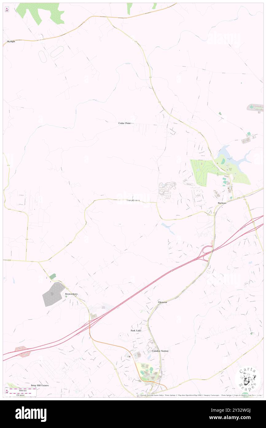 Oldham county map Cut Out Stock Images & Pictures - Alamy