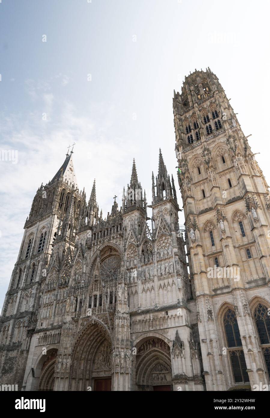 Rouen ; France - august 2024 : Rouen Notre-Dame Cathedral Stock Photo ...