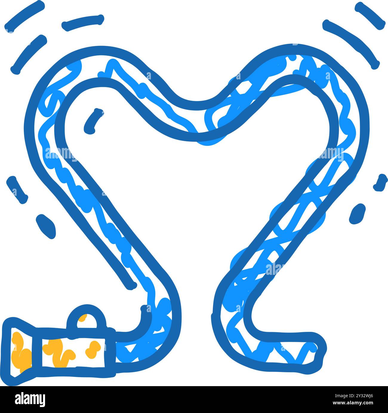 flexible neon icon doodle illustration Stock Vector Image & Art - Alamy