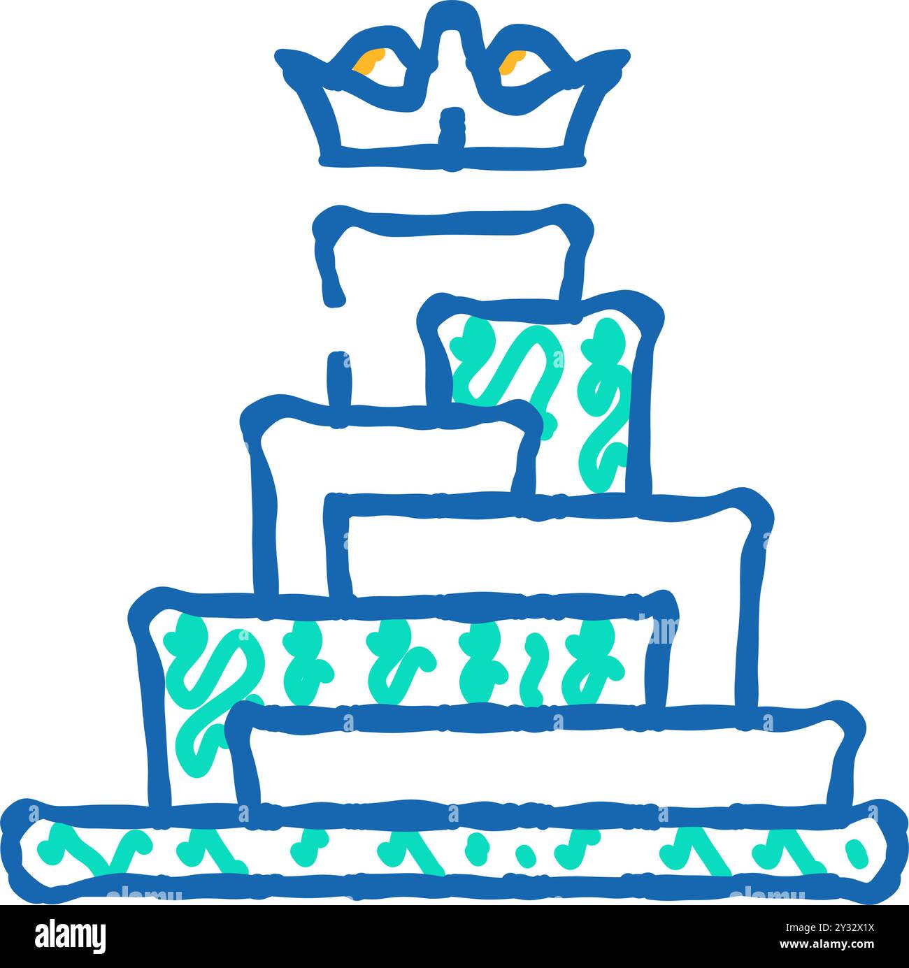 growth for be king icon doodle illustration Stock Vector Image & Art ...