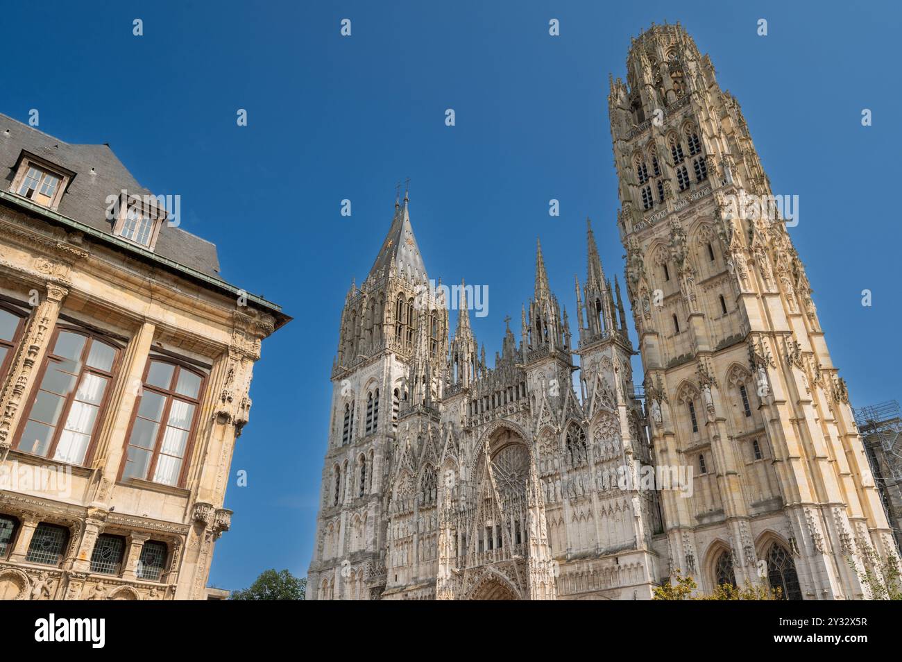 Rouen ; France - august 2024 : Rouen Notre-Dame Cathedral Stock Photo ...