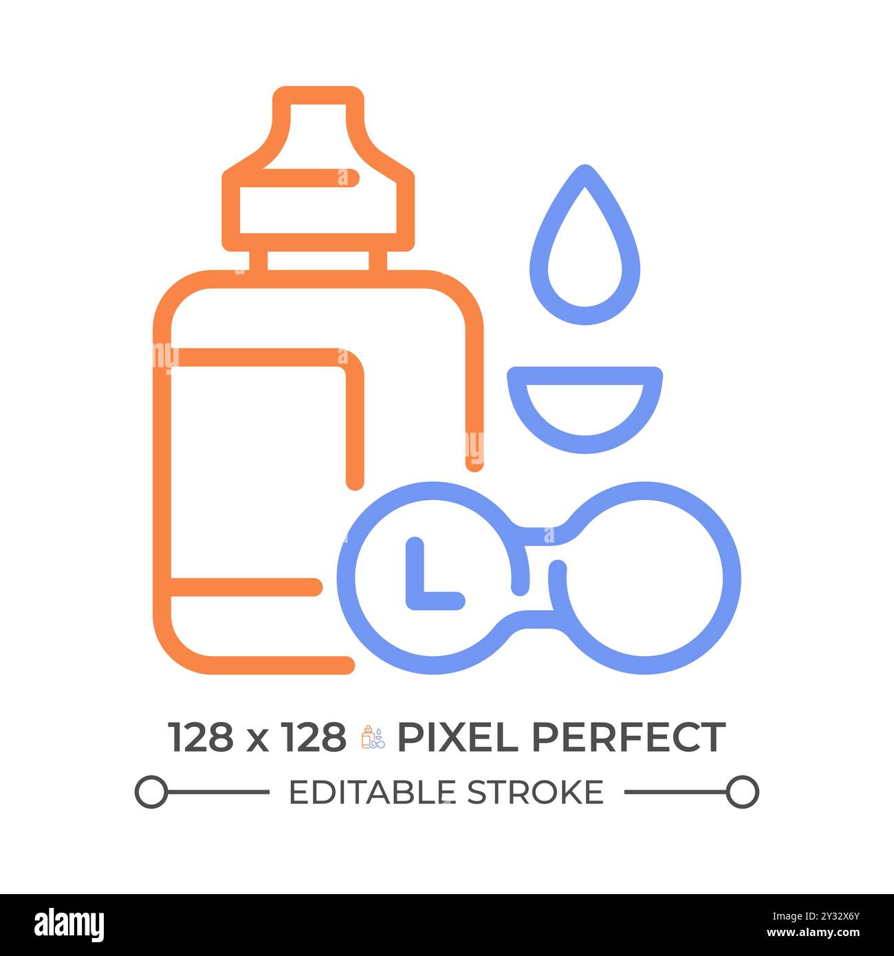 Contact lens hygiene Stock Vector Images - Alamy