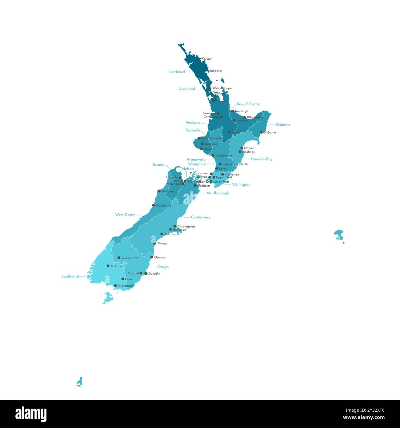 Vector modern isolated illustration. Simplified administrative map of ... Vector modern isolated illustration. Simplified administrative map of ...