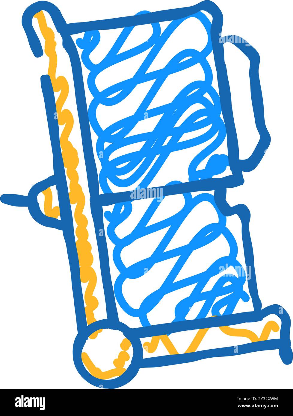 delivery and installation of equipment icon doodle illustration Stock ...
