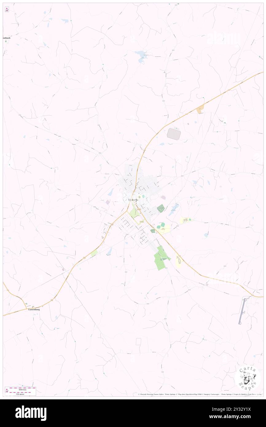 Map of victoria virginia Cut Out Stock Images & Pictures - Alamy